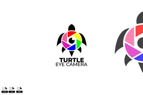 Gradient Turtle Eye Vector Design Logo Template By Norinhood Thehungryjpeg