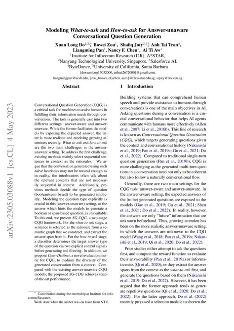 Modeling What To Ask And How To Ask For Answer Unaware Conversational Question Generation Deepai