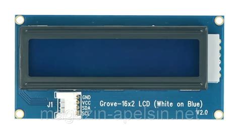 Купить Grove LCD 2x16 I2C дисплей белый и синий с подсветкой цена