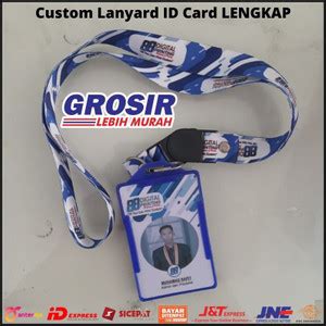 Jual Promo Cetak Lanyard Custom ID Card LENGKAP Custom Lanyard ID Card Jakarta Selatan