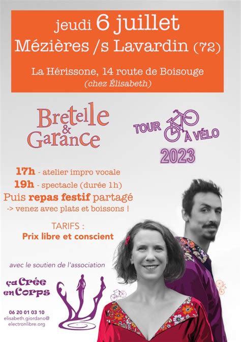 Spectacle Bretelle et Garance Mairie de Mézières sous Lavardin Mairie de Mézières sous Lavardin