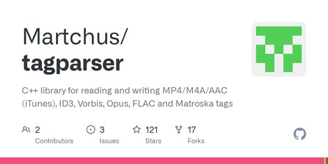 Github Martchus Tagparser C Library For Reading And Writing Mp M A Aac Itunes Id