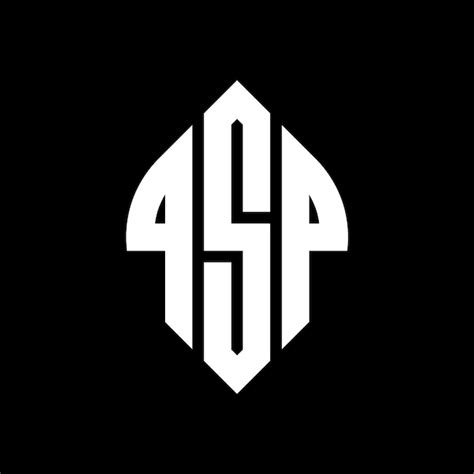 Premium Vector Qsp Circle Letter Logo Design With Circle And Ellipse Shape Qsp Ellipse Letters