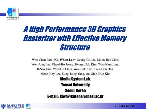 Ppt A High Performance 3d Graphics Rasterizer With Effective Memory