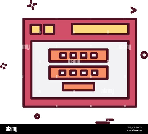 web layout icon design vector stock vector image and art alamy
