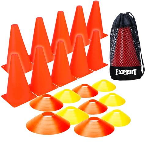 Set 20 Conos PVC Tortuga Y 17Cm C Bolso EntrenaFutbol El Rey Del