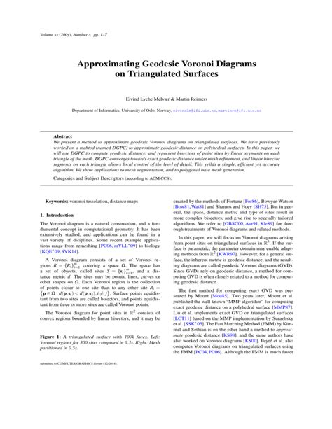Approximating Geodesic Voronoi Diagrams On Triangulated Surfaces