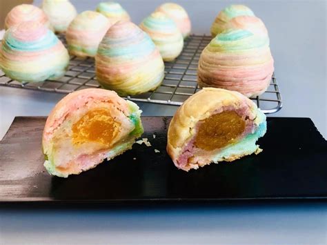 [homemade] Rainbow Mooncake R Food