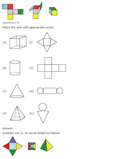 Maths Ch 15 Visualising Solid Shapes NCERT Solutions Class 7