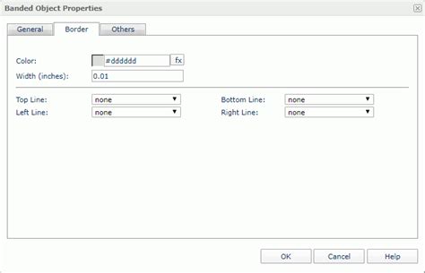 Banded Object Properties