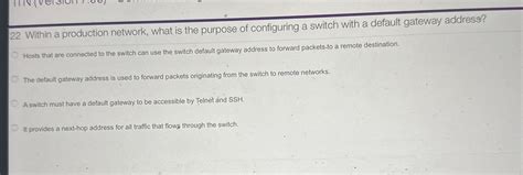 Solved 22 ﻿within A Production Network What Is The Purpose