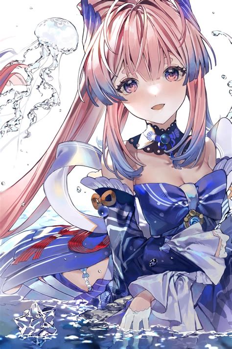 Sangonomiya Kokomi Genshin Impact Drawn By Hatachi P Danbooru