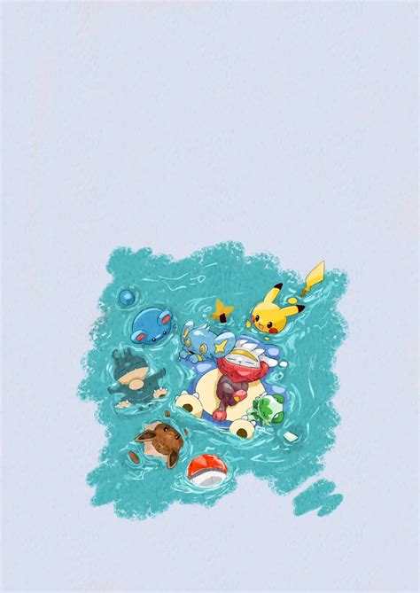 Pikachu Eevee Sprigatito Snorlax Marill And 4 More Pokemon Drawn