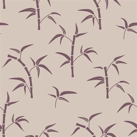 Premium Vector Bamboo Seamless Pattern