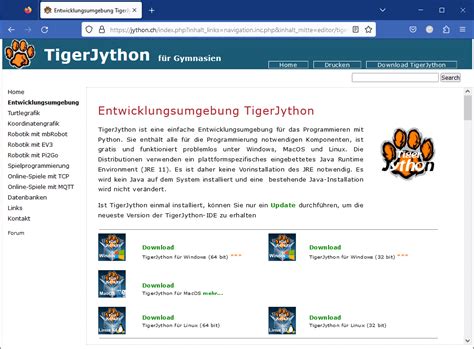 Tigerjython Python Mint Projekt Mein Neues Hobby