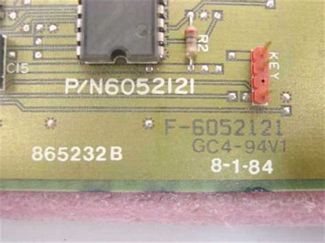 Ibm 6052121 3178 Monochrome Terminal Coax Logic Board