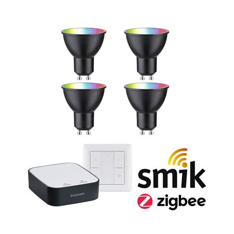 Kits De Démarrage Zigbee 3 0 Smart Home Smik Gateway Réflecteur Led