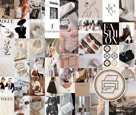 Kit De Collage De Moda Trendy Aesthetic Wall Collage Prints 66 Uds