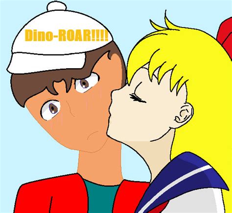 Minako Kissed Yoshis Cheek By Kieransonicfan On Deviantart
