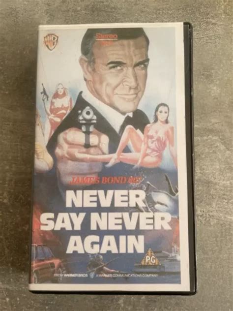 JAMES BOND 007 Never Say Never Again VHS PAL Warner Home Video 1989