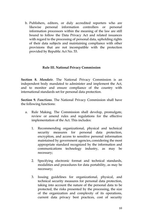 Philippine Data Privacy Act Of 2012 RA 10173 PDF