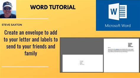 Create Envelopes And Labels In Microsoft Word Envelopes And Labels Microsoft Word Words Labels