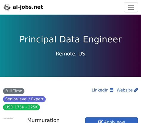 [hiring] Principal Data Engineer R Remoteworking