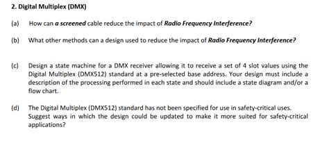 2 Digital Multiplex Dmx A How Can A Screened