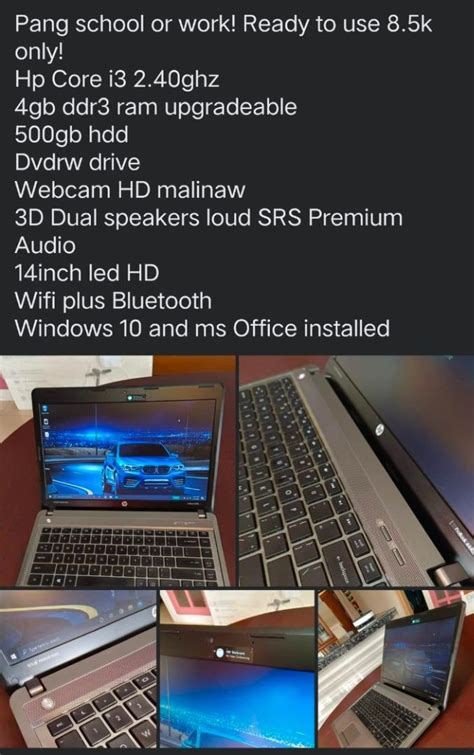 Hp Probook Core I3 With New Battery Computers And Tech Laptops