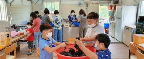 성찬용 포도주 담그기 사진 앨범 장연교회
