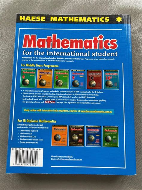 [ib Myp Math] Y9 Haese Mathematics 興趣及遊戲 書本 And 文具 教科書 Carousell