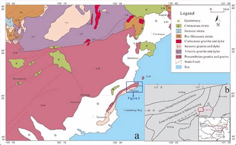 A Tectonic Sketch Map Of Eastern North China Craton Ncc B