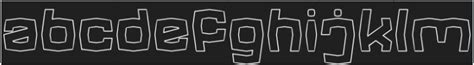 REGGAE BASS Hollow Inverse Otf 400 Font Decorative Displ What Font Is