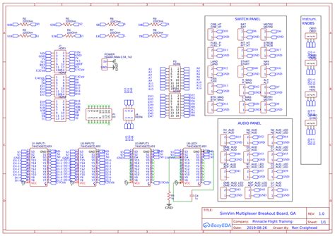MuxBoardPrototype1 EasyEDA Open Source Hardware Lab