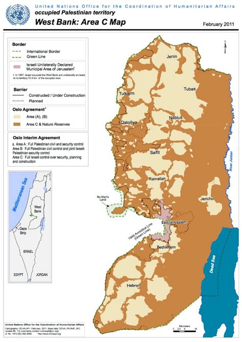 West Bank Map Settlements