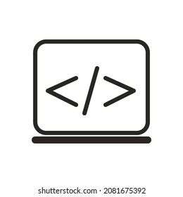 Code Programming Icon Stock Vector Royalty Free 1328739971 Shutterstock