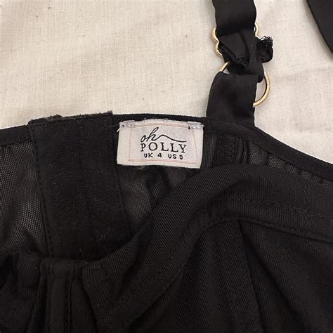 Oh Polly Black Corset Top Worn A Few Times Depop