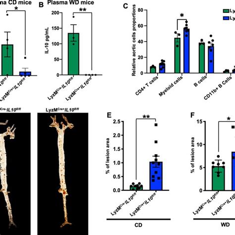 Il 10 Deletion In Myeloid Cells Exacerbates Atherosclerosis Il 10