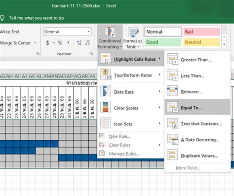 การทำ Barchart งานก่อสร้างด้วย Excel เพื่อวางแผนงานก่อสร้าง Civil