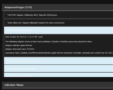 Darstellung Im Darkmode · Issue 2160 · Iobrokeriobrokeradmin · Github