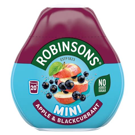 Robinsons Double Strength Blackcurrant No Added Sugar Squash 1L - HelloSupermarket