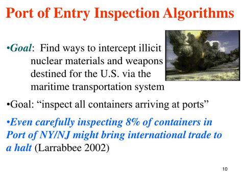 Ppt Decision Support For Port Of Entry Inspection Powerpoint Presentation Id530186