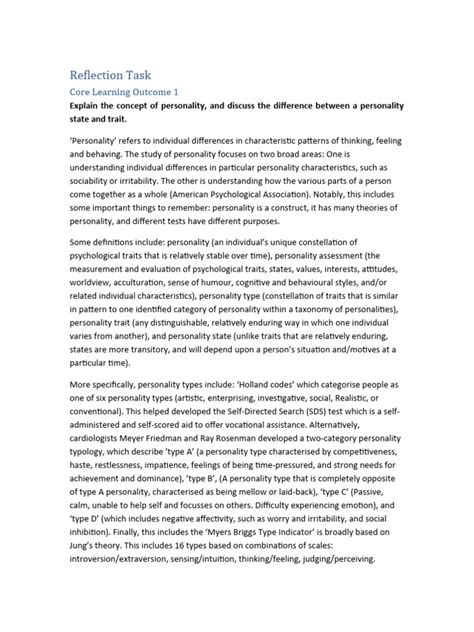 University Hps431 Psychological Assessment Week 8 Learning Objective Notes Pdf