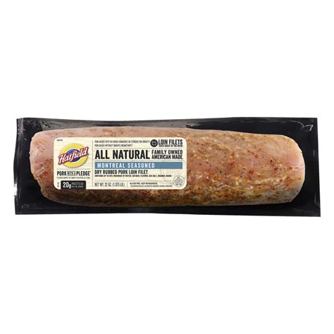 Save On Hatfield Pork Loin Fillet Dry Rub Montreal Seasoned All Natural