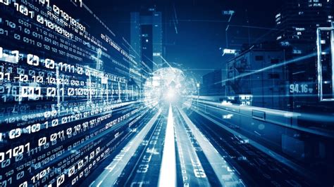 Premium Photo Digital Data Flow On Road In Concept Of Cyber Global