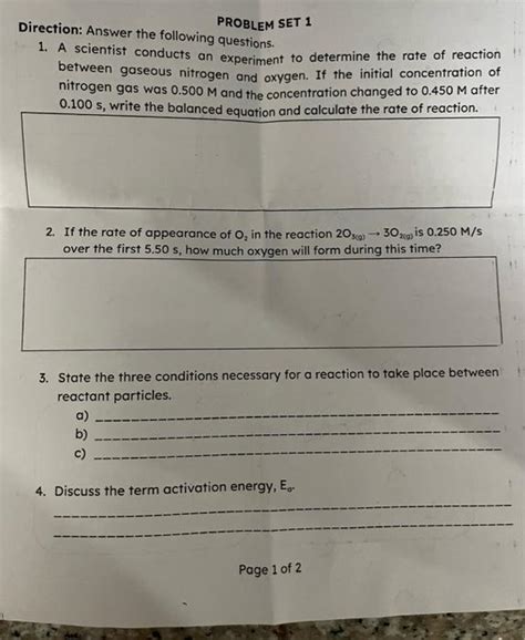 solved problem set 1 direction answer the following