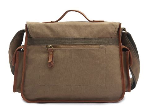 Canvas And Leather Satchel Canvas Shoulder Bag Bagsearth