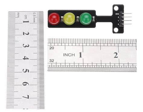 Mini Traffic Light 5V LED Display Module Red Green Yellow Light For