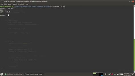 Least Common Multiple Lcm Code In Python Youtube