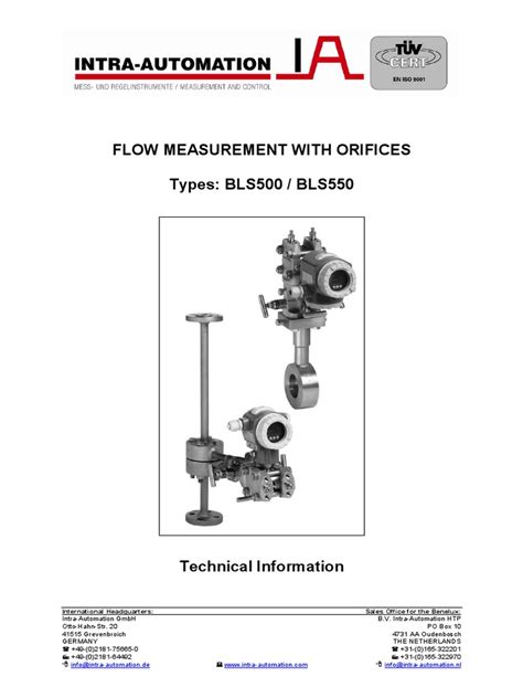 Ti Orifice En Pdf Pipe Fluid Conveyance Flow Measurement